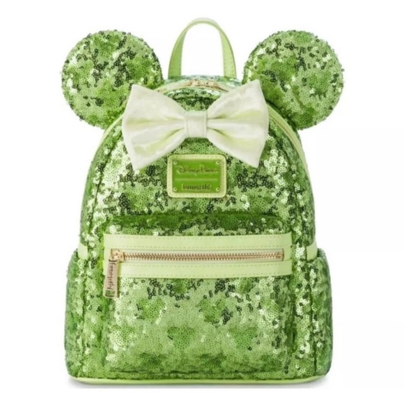 Disney | Bags | Nwt Loungefly Disney Green Sequin Minnie Mouse ...